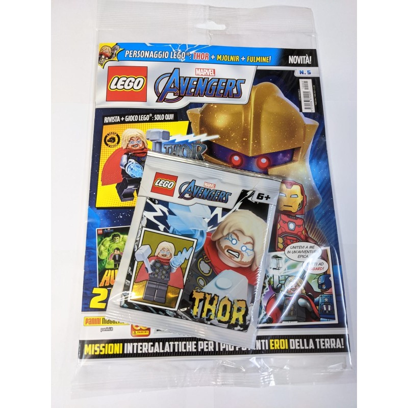 LEGO AVENGERS MAGAZINE 5 + POLIBAG THOR ESCLUSIVA
