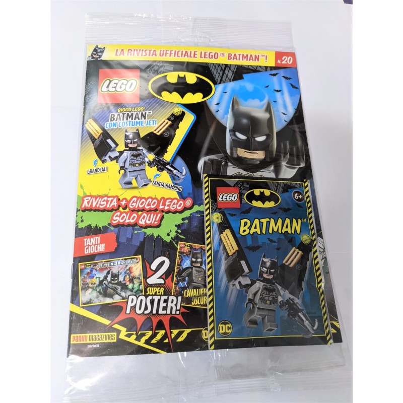 LEGO BATMAN RIVISTA MAGAZINE 28 + POLYBAG BATMAN CON COSTUME JET ...