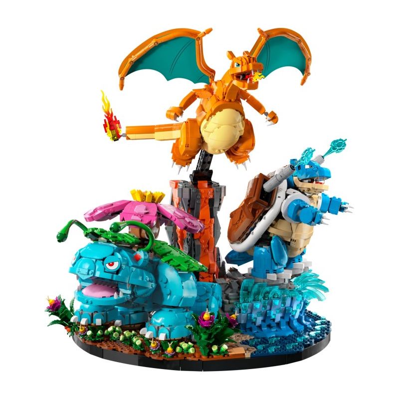LEGO 72153 POKEMON Venusaur, Charizard e Blastoise